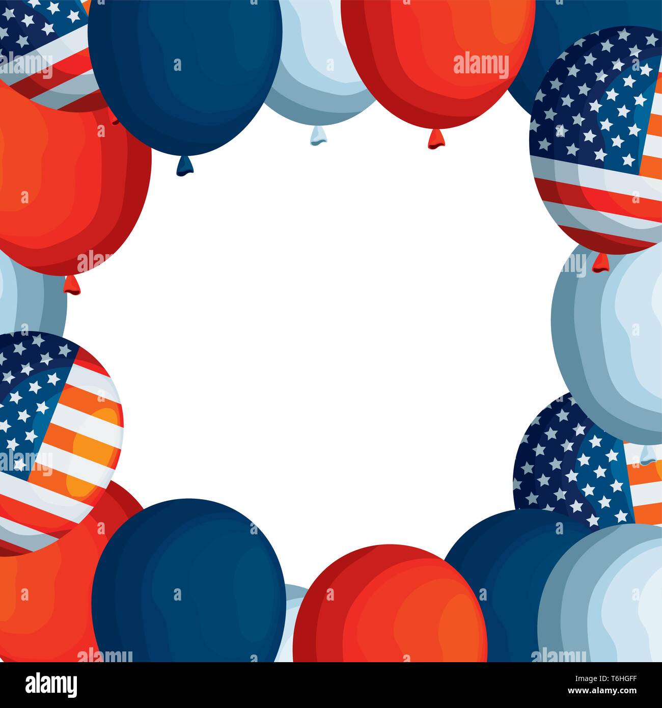 American flag frame balloons memorial hi-res stock photography and ...