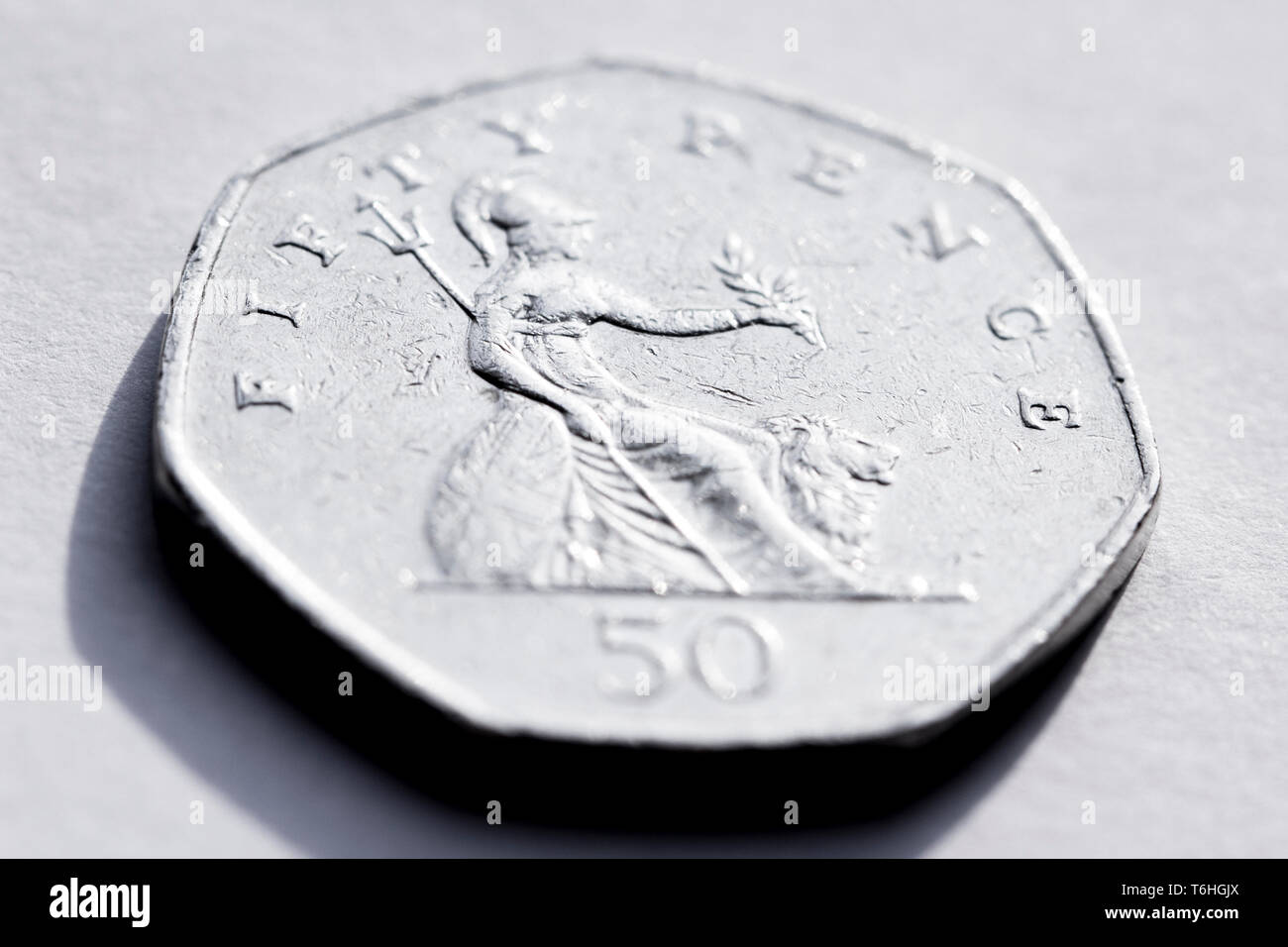 Silver english coin hi-res stock photography and images - Alamy