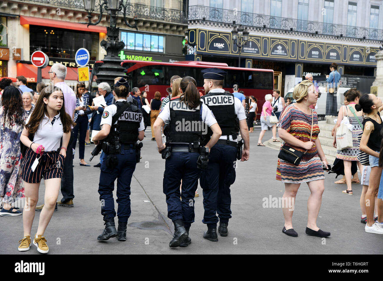 French Police Patrol - Paris - France Stock Photo - Alamy