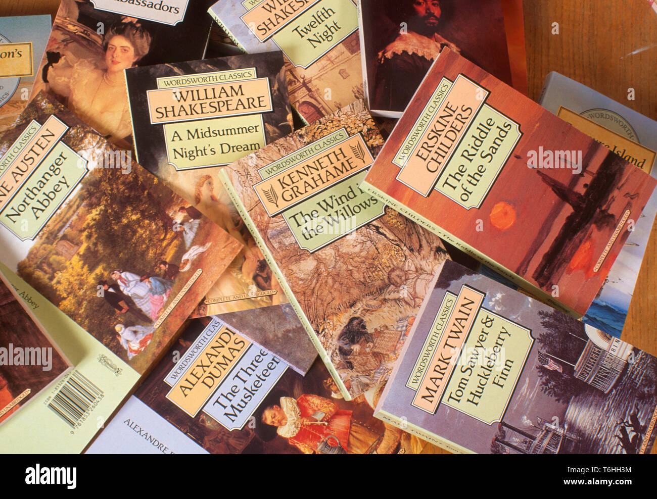 A display of Wordsworth Classic books, UK Stock Photo - Alamy