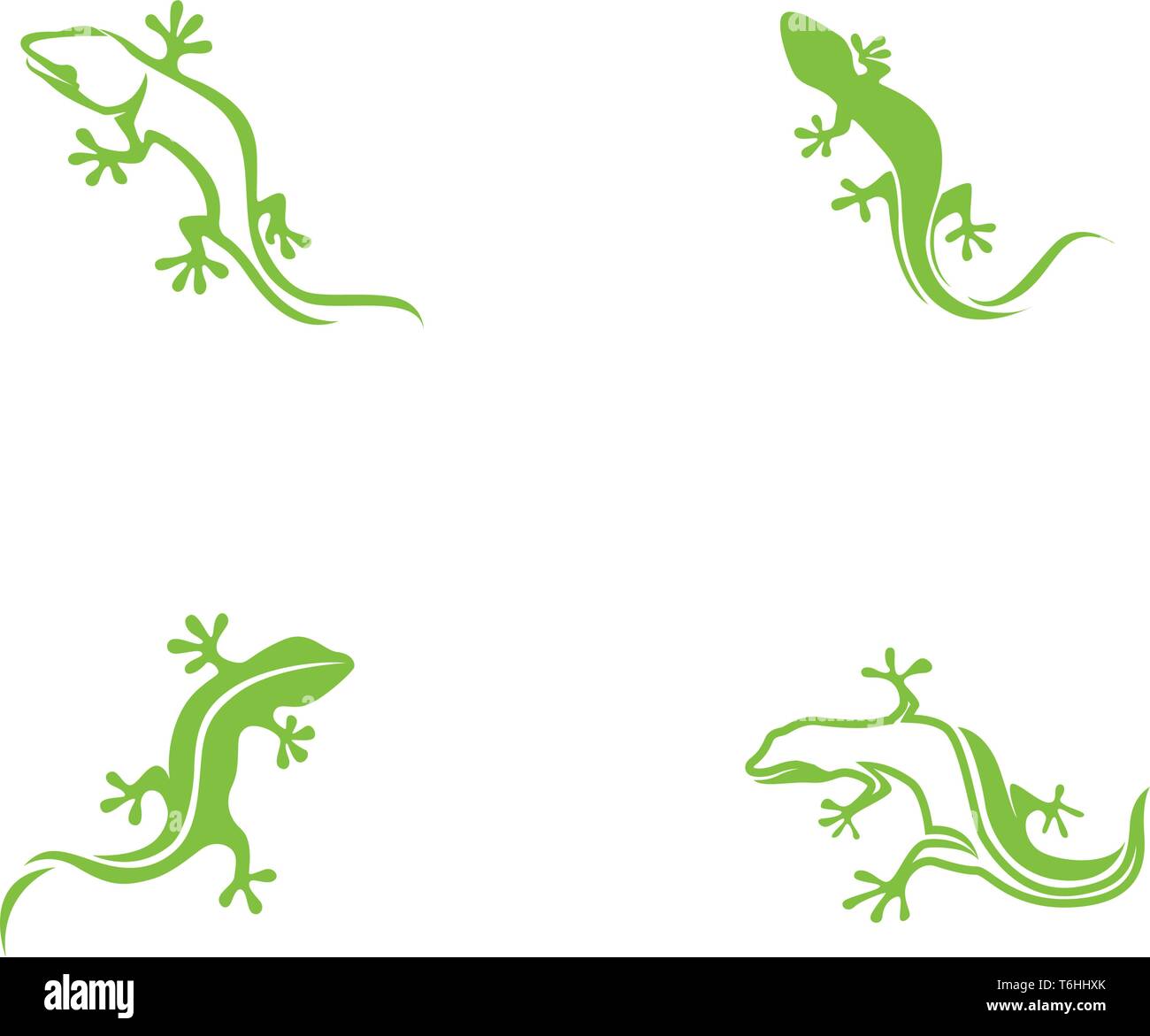 Gecko green logo vector Stock Vector Image & Art - Alamy