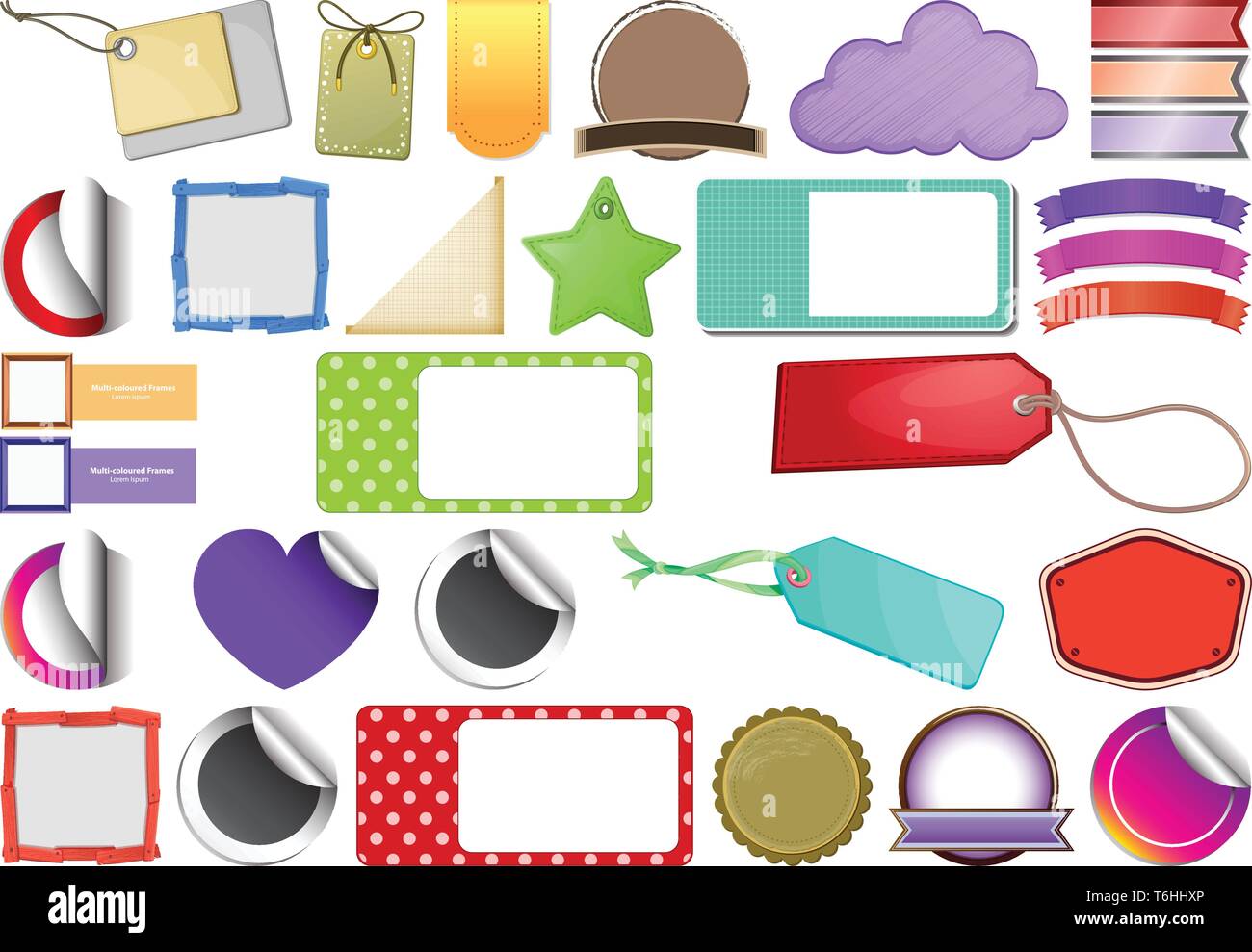 Set of tag label illustration Stock Vector Image & Art - Alamy