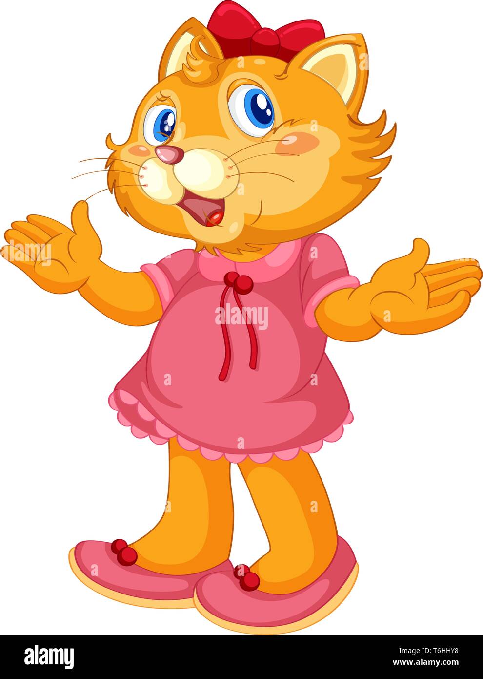 A cartoon cat character illustration Stock Vector Image & Art - Alamy