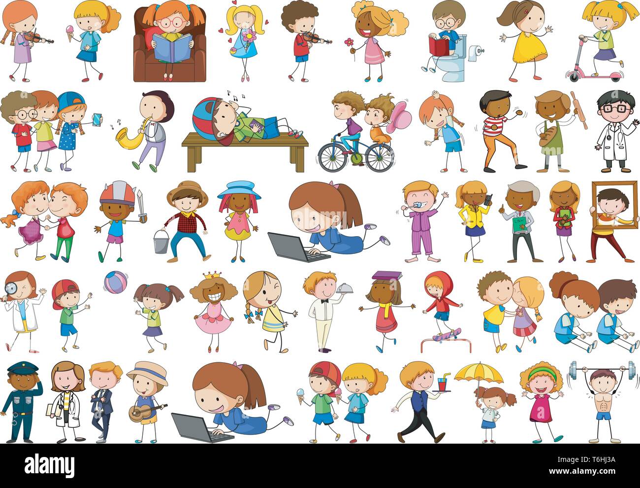 Set of people character illustration Stock Vector Image & Art - Alamy