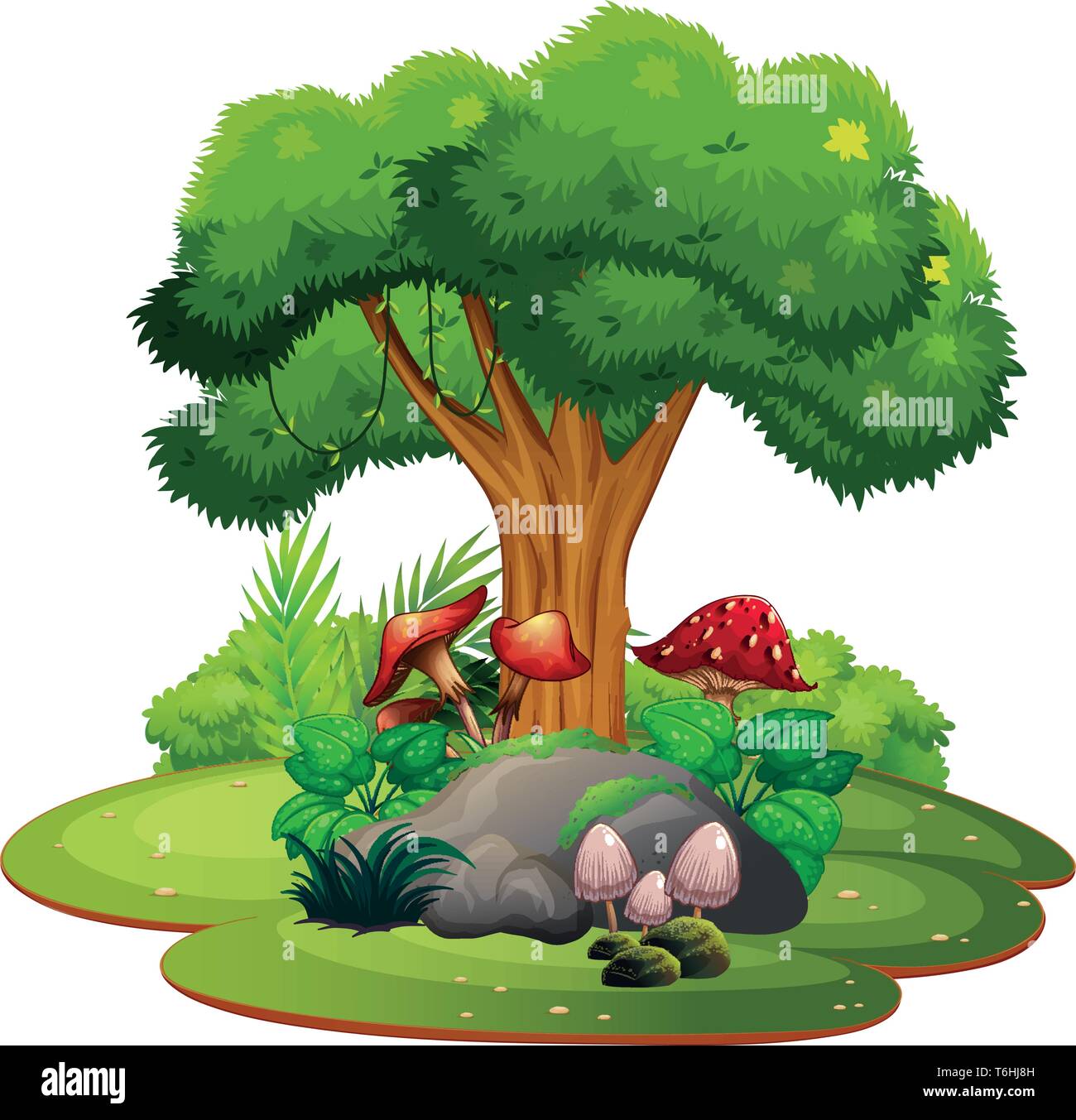 A beautiful nature landscape illustration Stock Vector Image & Art - Alamy