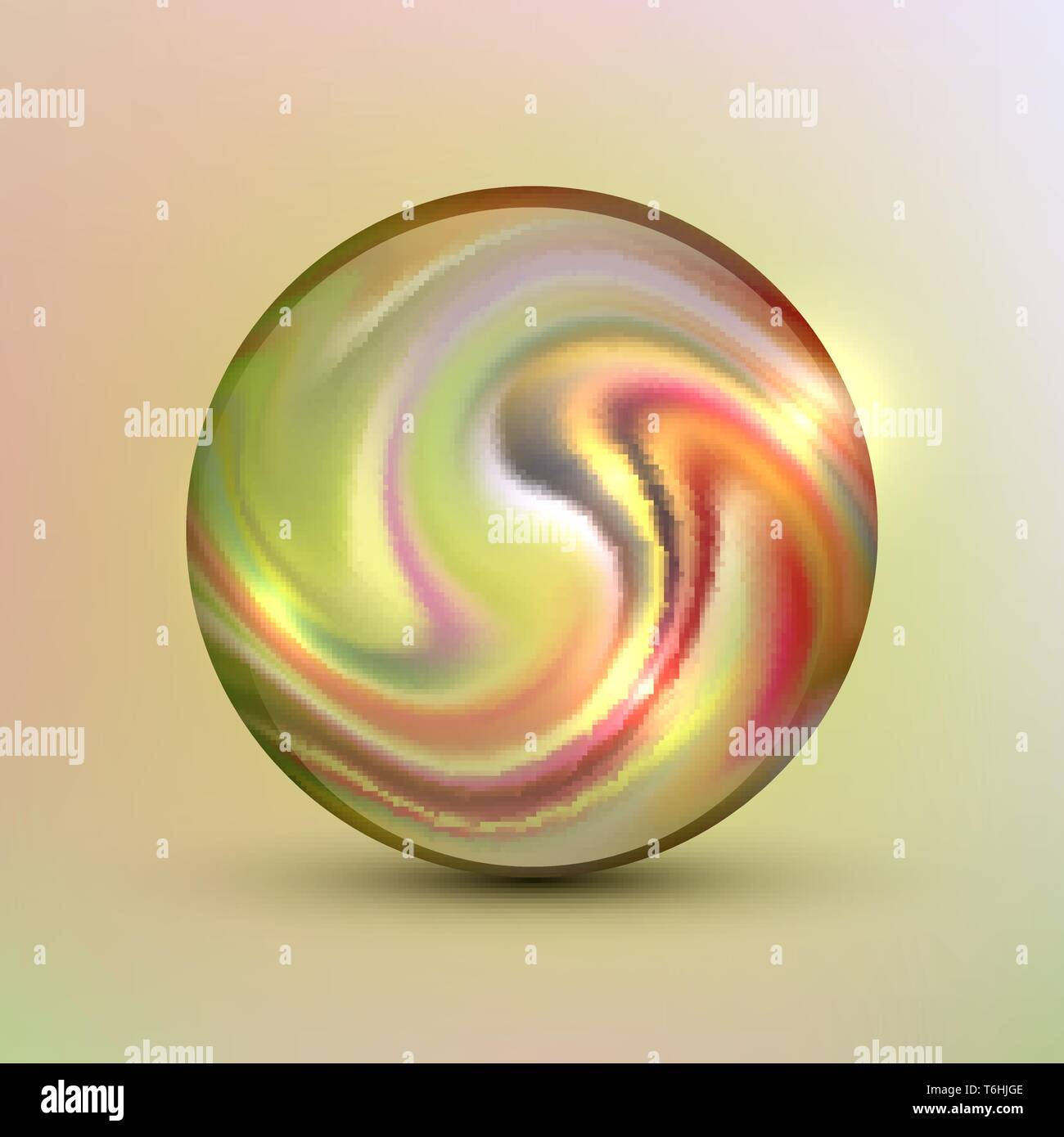 The vector realistic 3d sphere.Fluid mixed colors Stock Vector Image ...