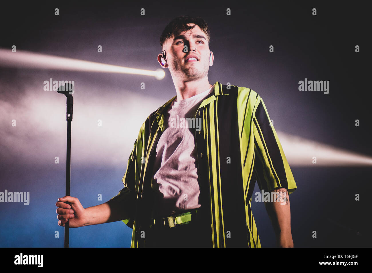 The British singer/songwriter Moss Kena performing live on stage at the ...