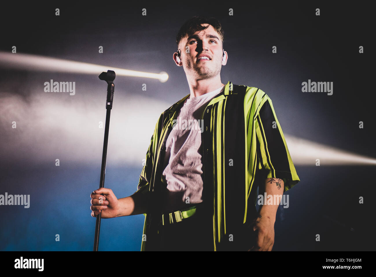 The British singer/songwriter Moss Kena performing live on stage at the ...