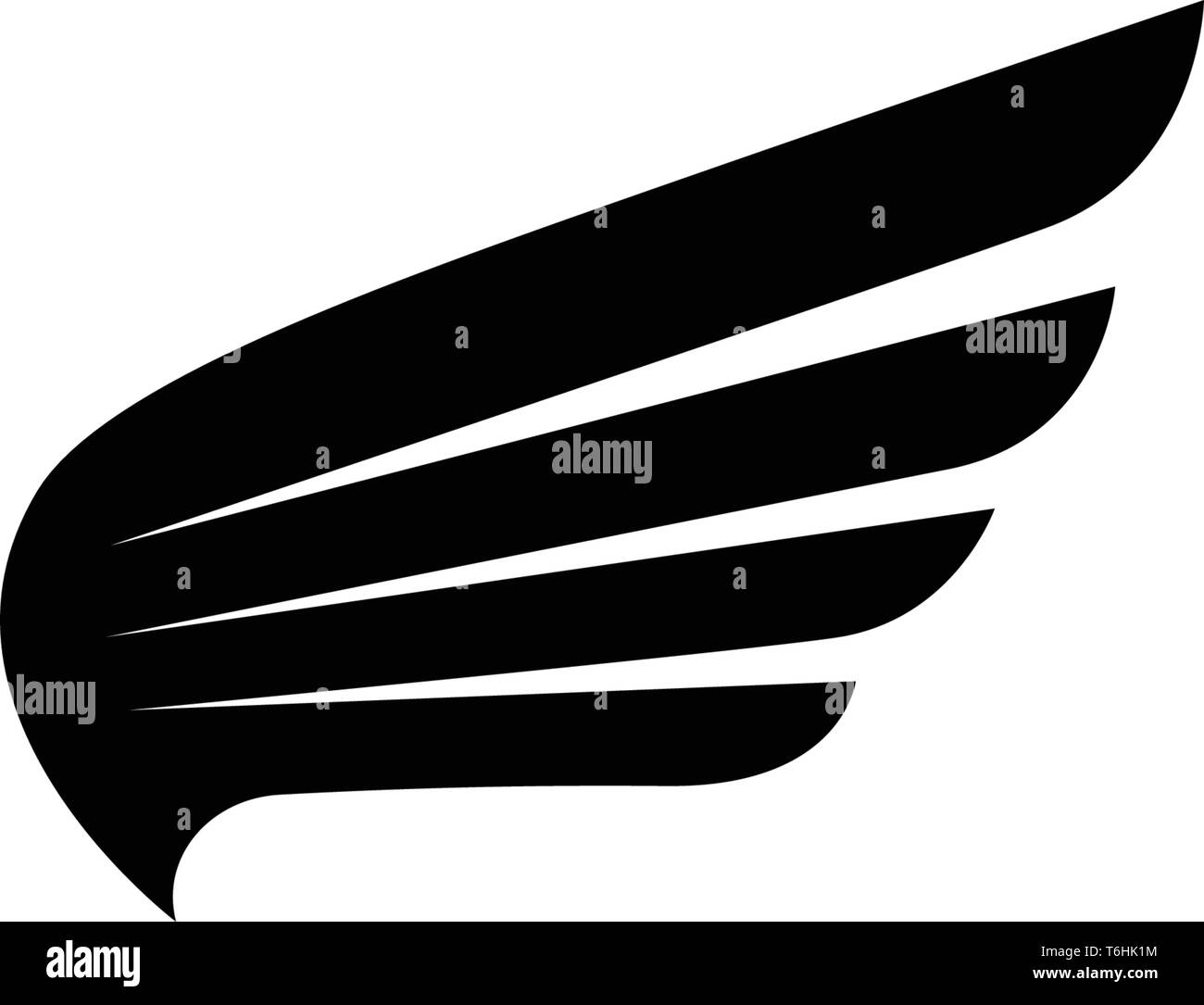 Wing Bird Logo Template Stock Vector Image & Art - Alamy