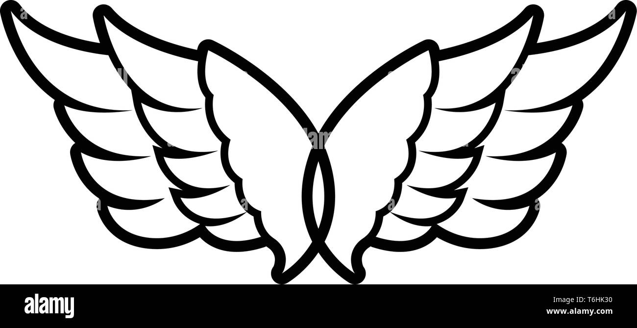 Wing Bird Logo Template Stock Vector Image & Art - Alamy