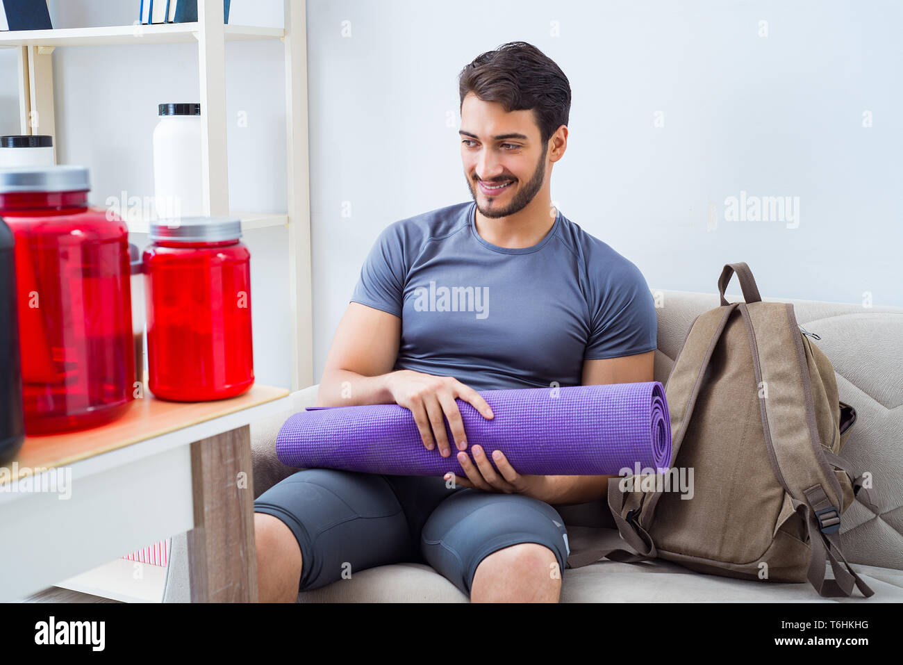 Getting ready fit backpack hi-res stock photography and images - Alamy
