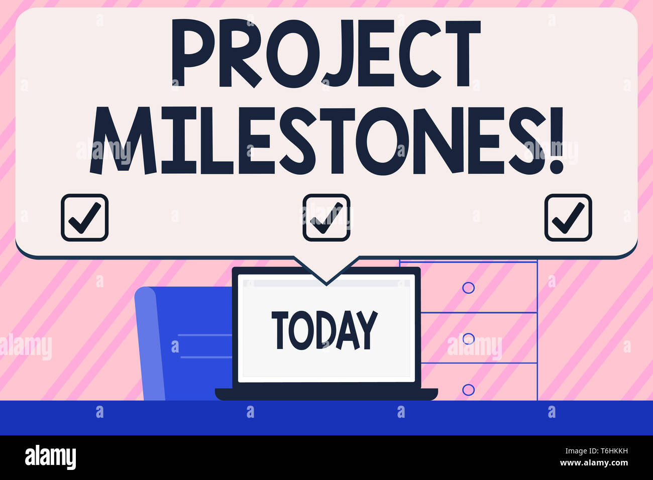 Conceptual Hand Writing Showing Project Milestones Concept Meaning