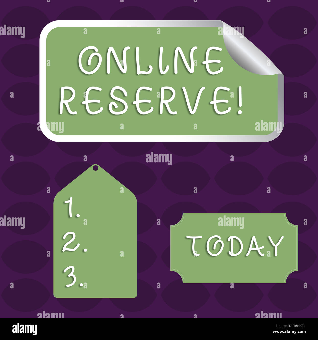 Handwriting text Online Reserve. Conceptual photo enables customers to ...