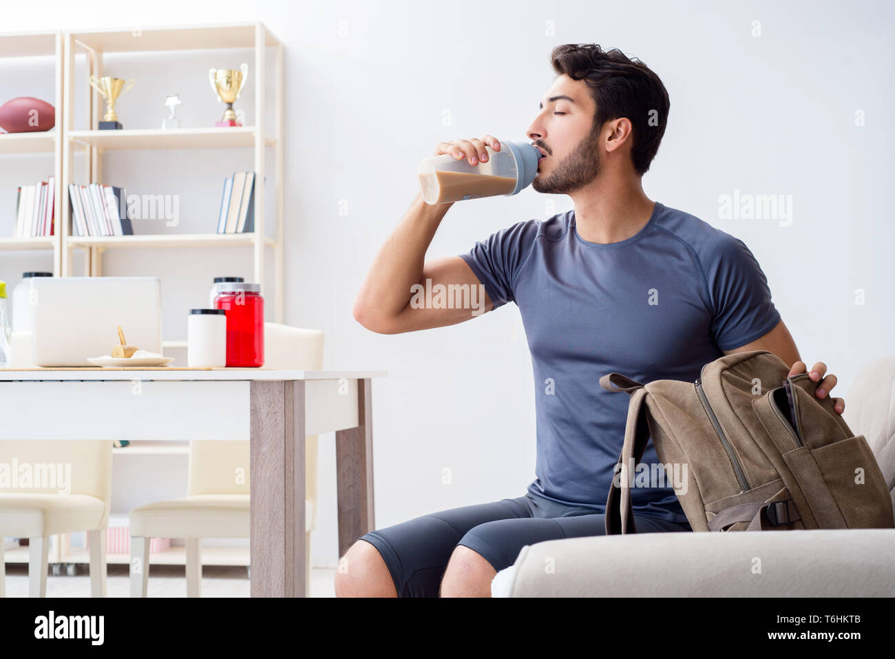 Getting ready fit backpack hi-res stock photography and images - Alamy