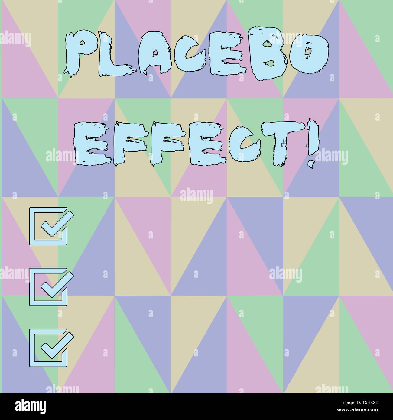 Handwriting text Placebo Effect. Conceptual photo a beneficial effect ...