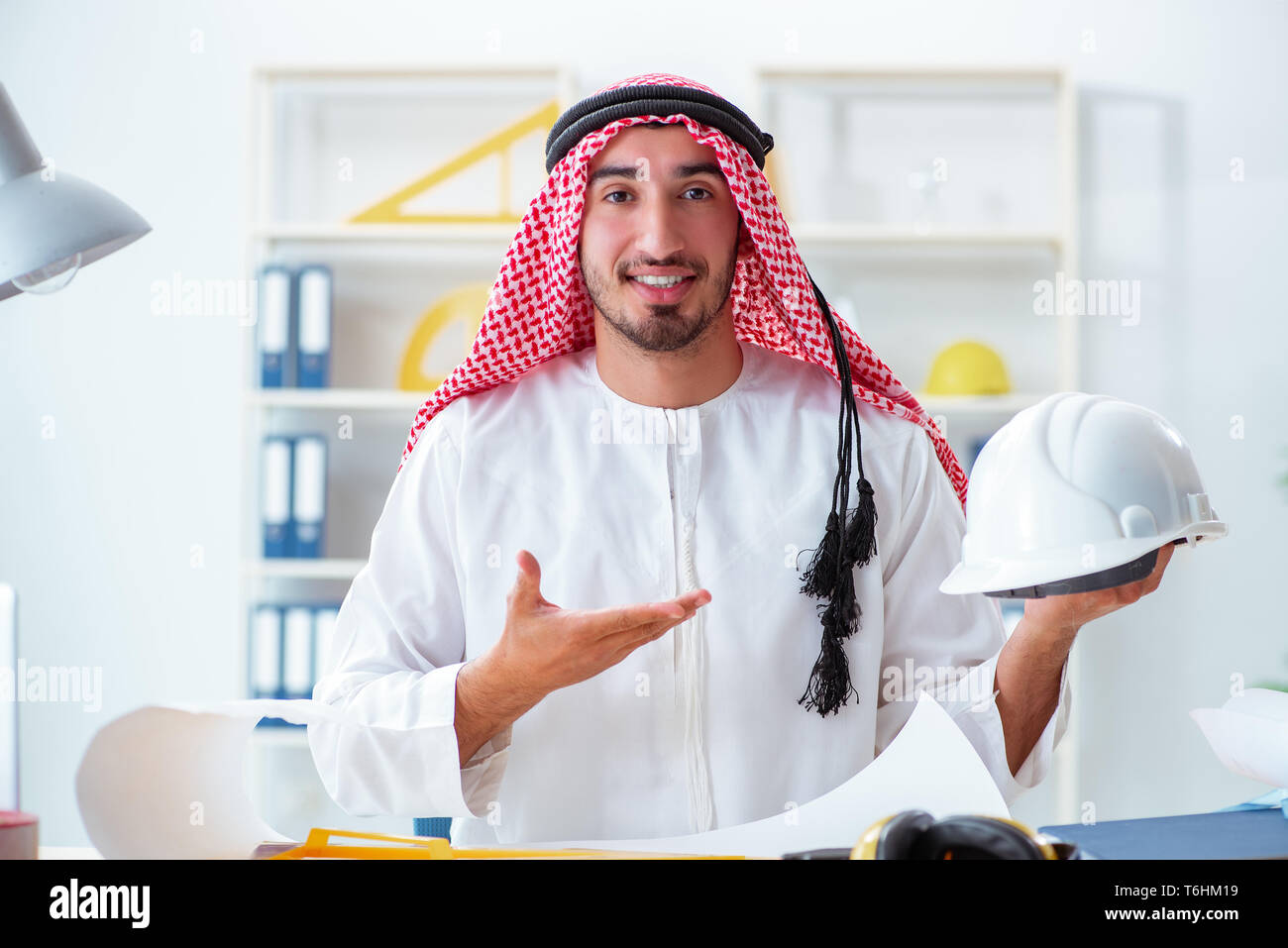 Arab engineer working on new project Stock Photo - Alamy