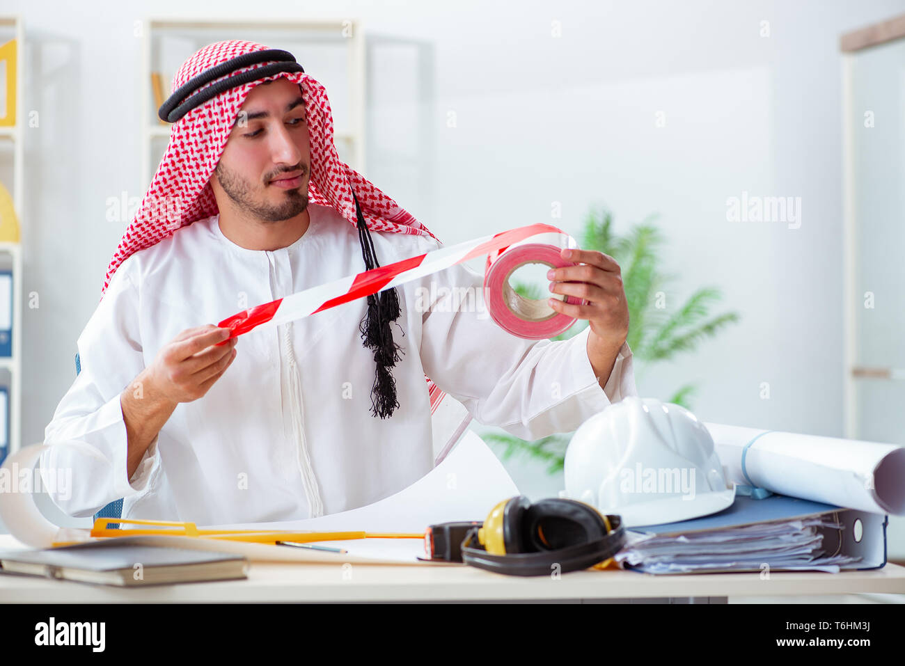 Arab engineer working on new project Stock Photo - Alamy