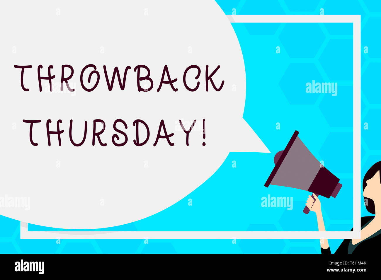 Text sign showing Throwback Thursday. Business photo text wistful ...