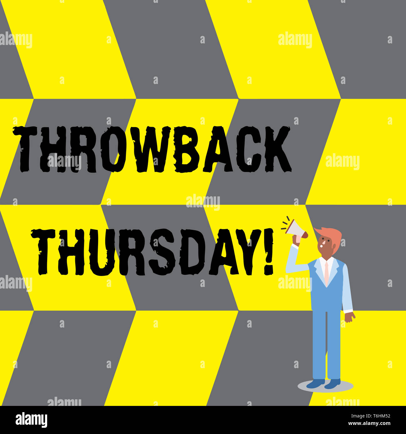 Text sign showing Throwback Thursday. Business photo text wistful ...