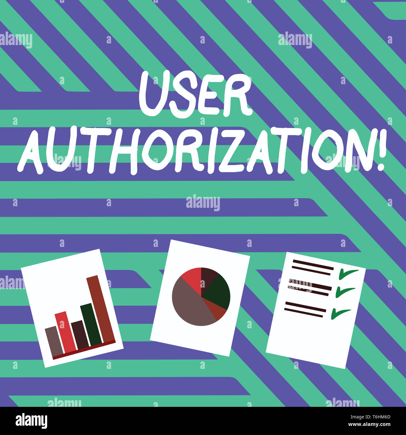 Conceptual Hand Writing Showing User Authorization Concept Meaning