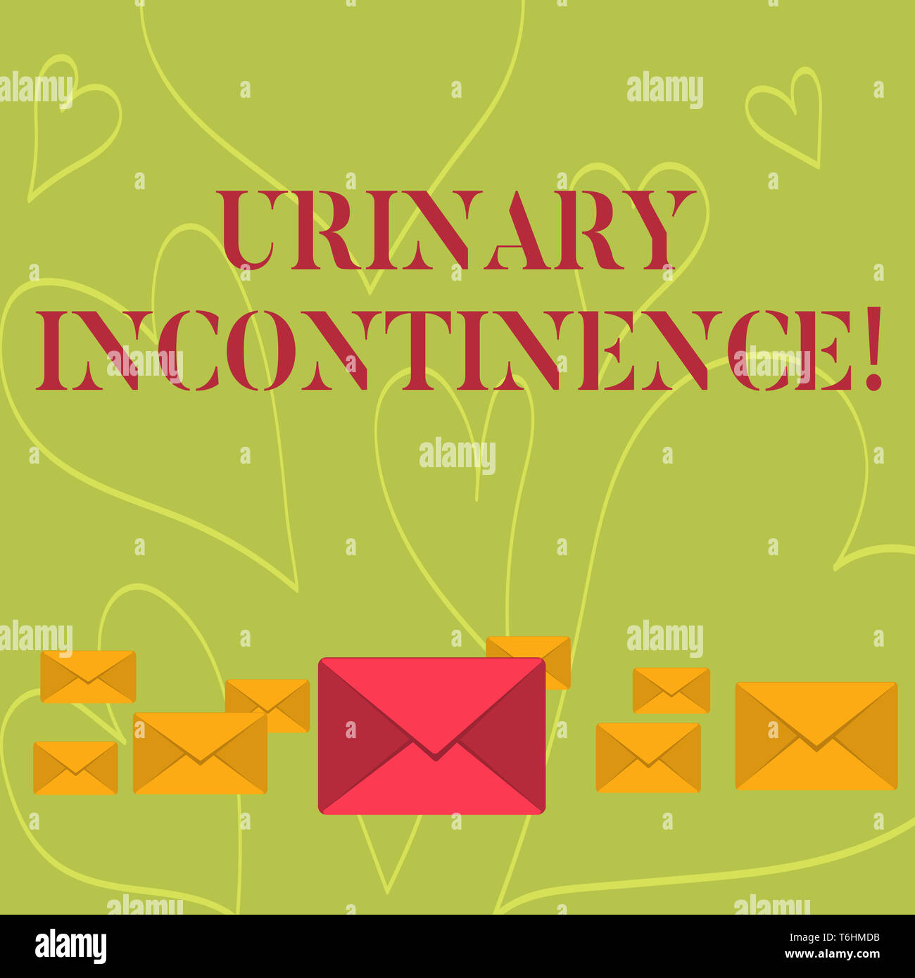 Handwriting text writing Urinary Incontinence. Conceptual photo ...