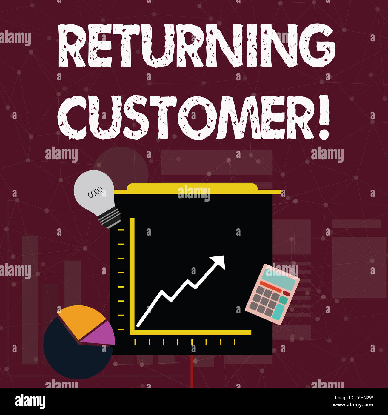 Handwriting text Returning Customer. Conceptual photo customer returns ...