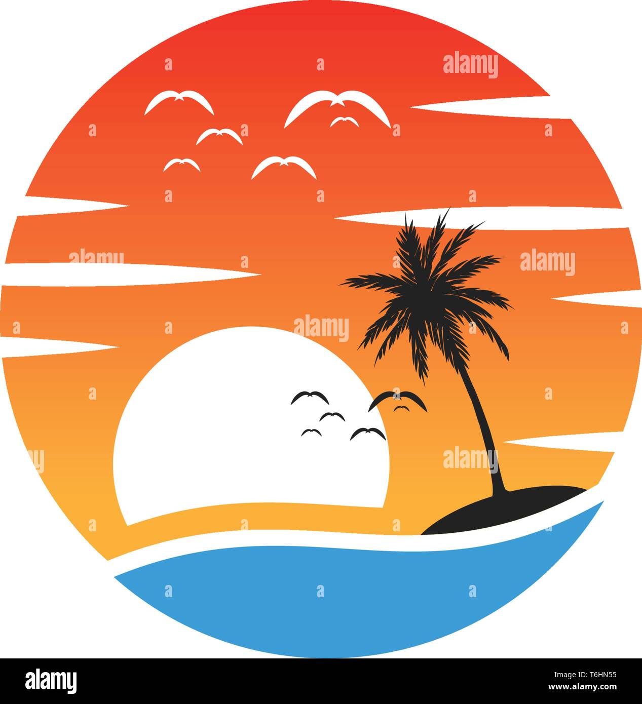 Sunset Vector Logo