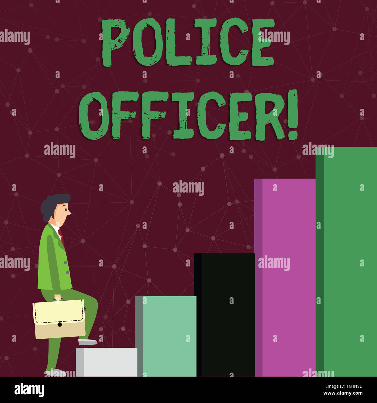 Text sign showing Police Officer. Business photo text a demonstrating ...