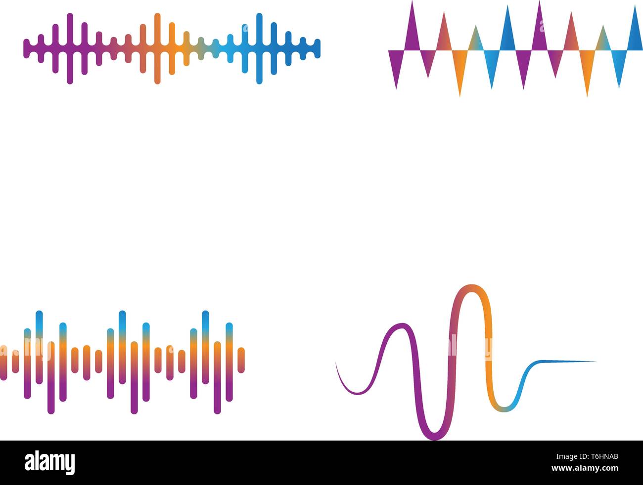 sound wave ilustration logo and vector icon template Stock Vector Image ...