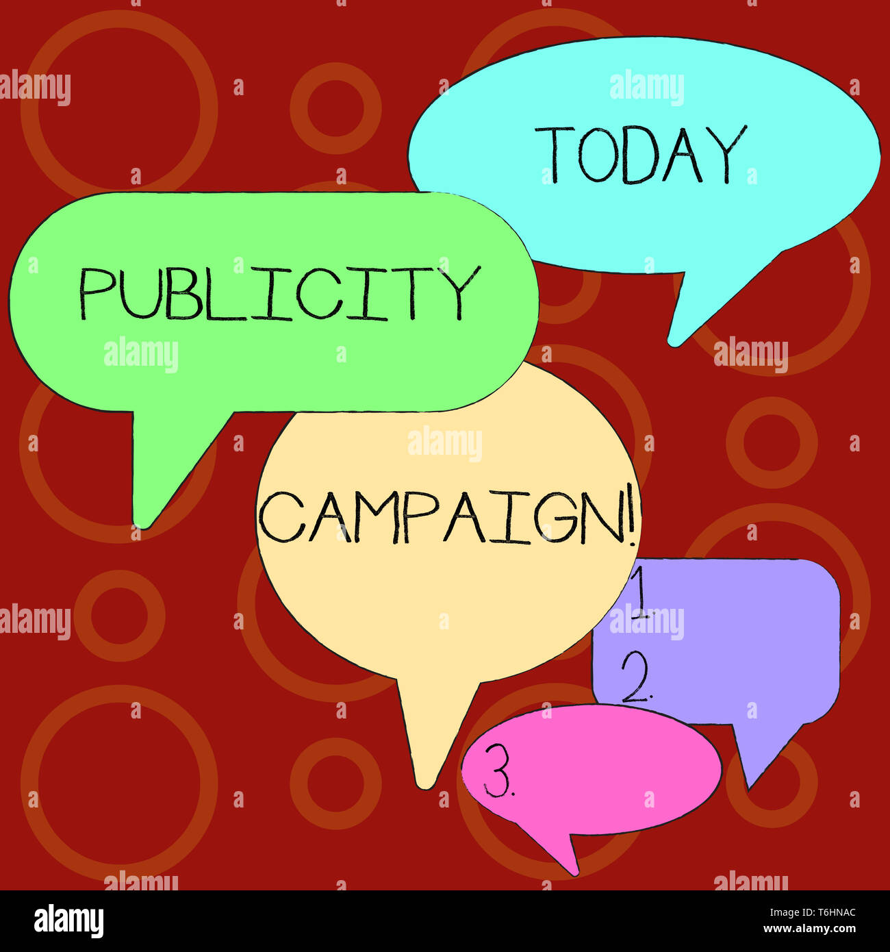 Text sign showing Publicity Campaign. Business photo showcasing an ...