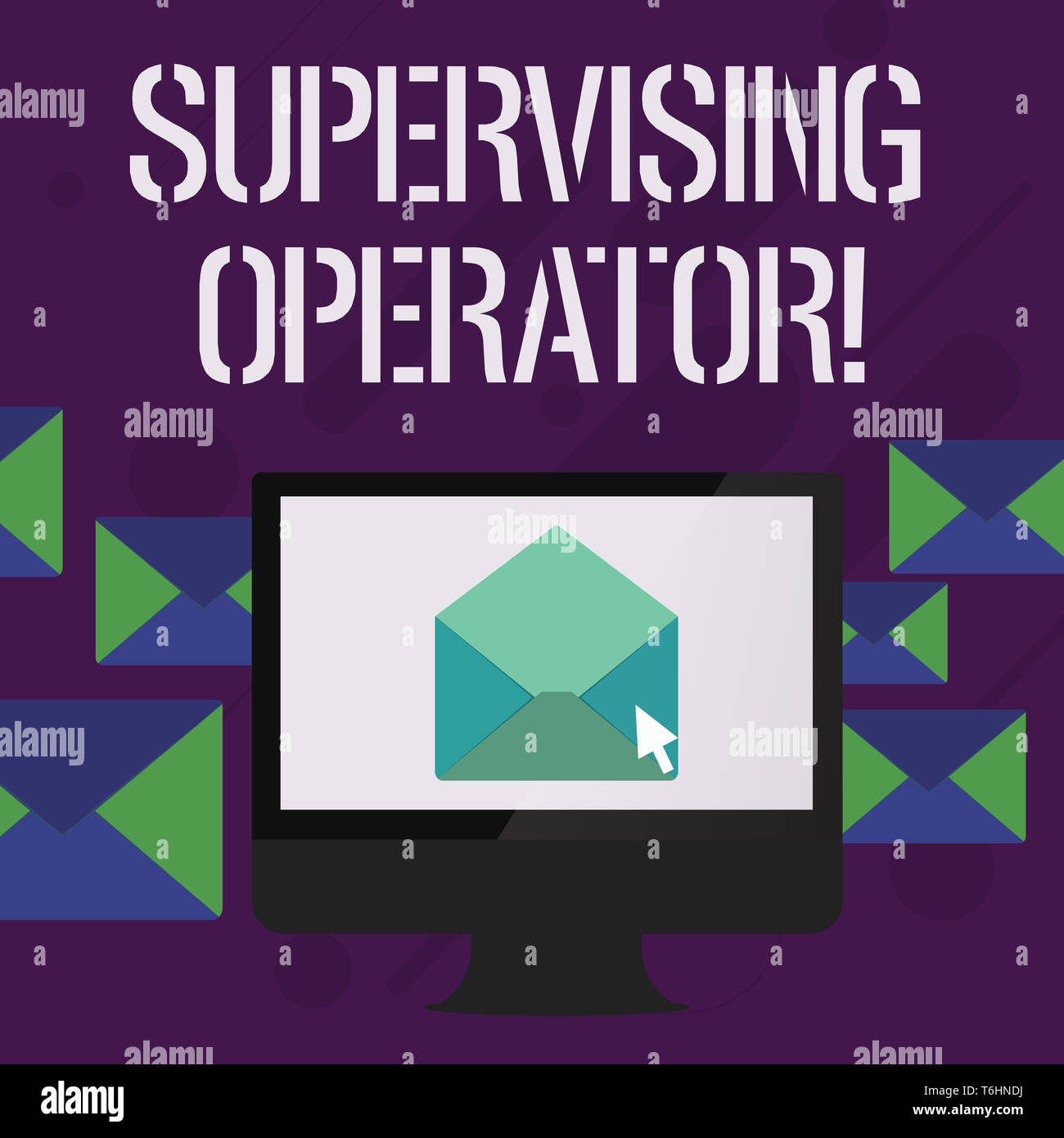 Writing note showing Supervising Operator. Business concept for ...