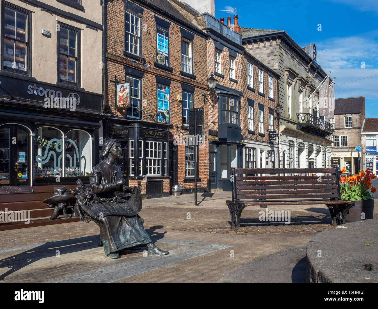 Mother Shipton Statue in the Market Place at Knaresborough North ...