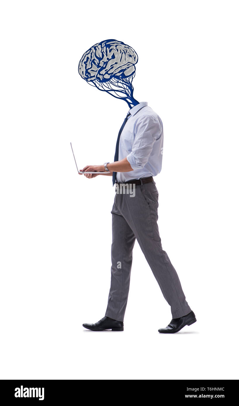 Man in artificial intelligence concept Stock Photo - Alamy