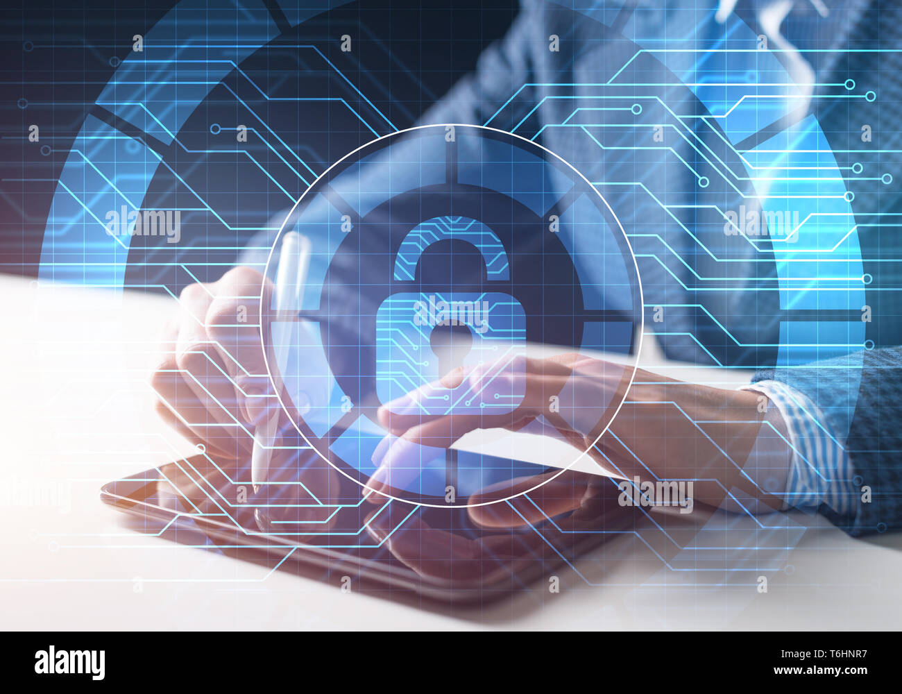 Cybersecurity concept of neutralizing cyber threat Stock Photo - Alamy