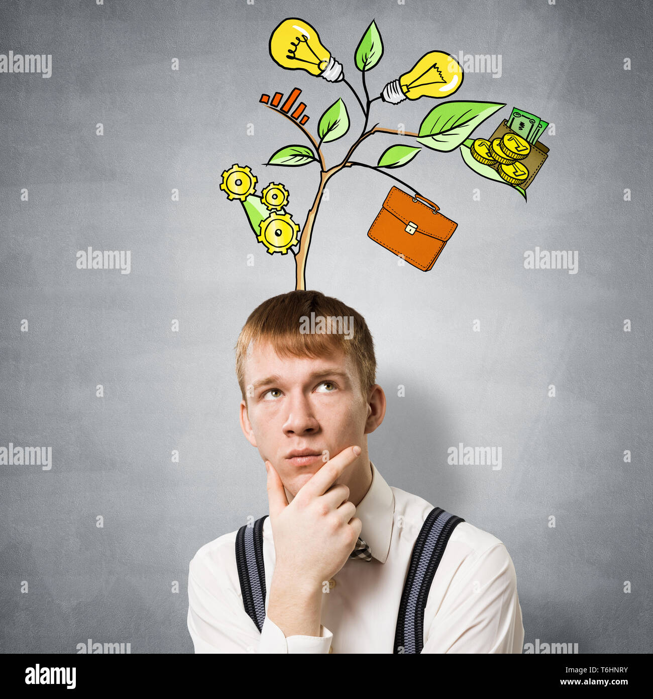 Looks pensively hi-res stock photography and images - Alamy