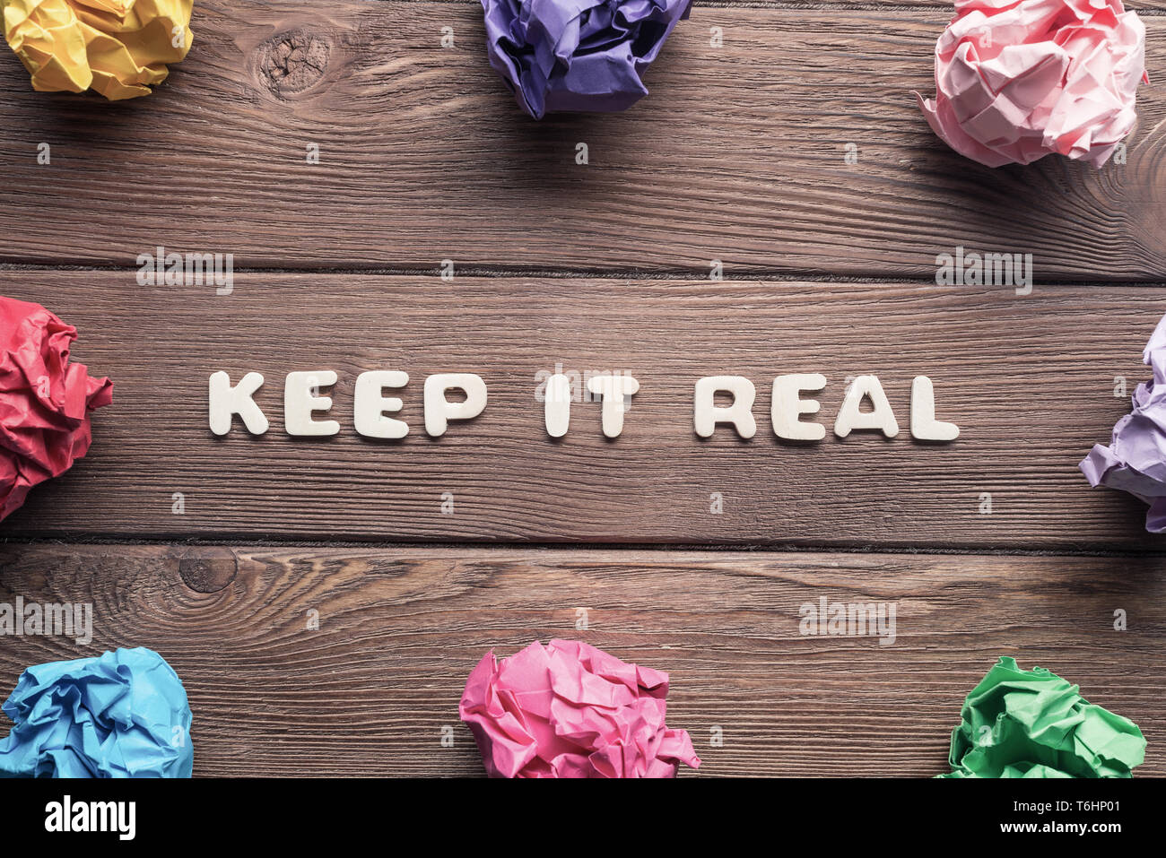 Keep it real hi-res stock photography and images - Alamy