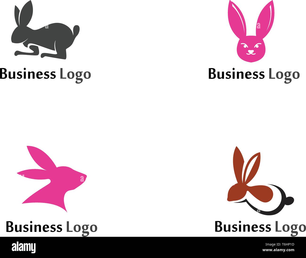 Rabbit Logo template vector icon design template app Stock Vector Image ...