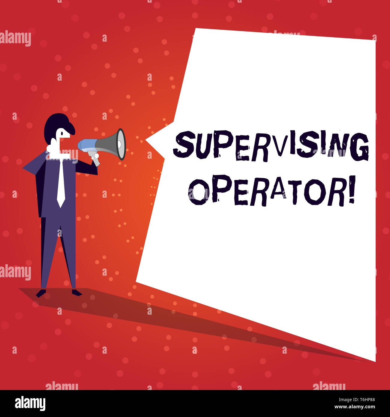 Writing note showing Supervising Operator. Business concept for ...