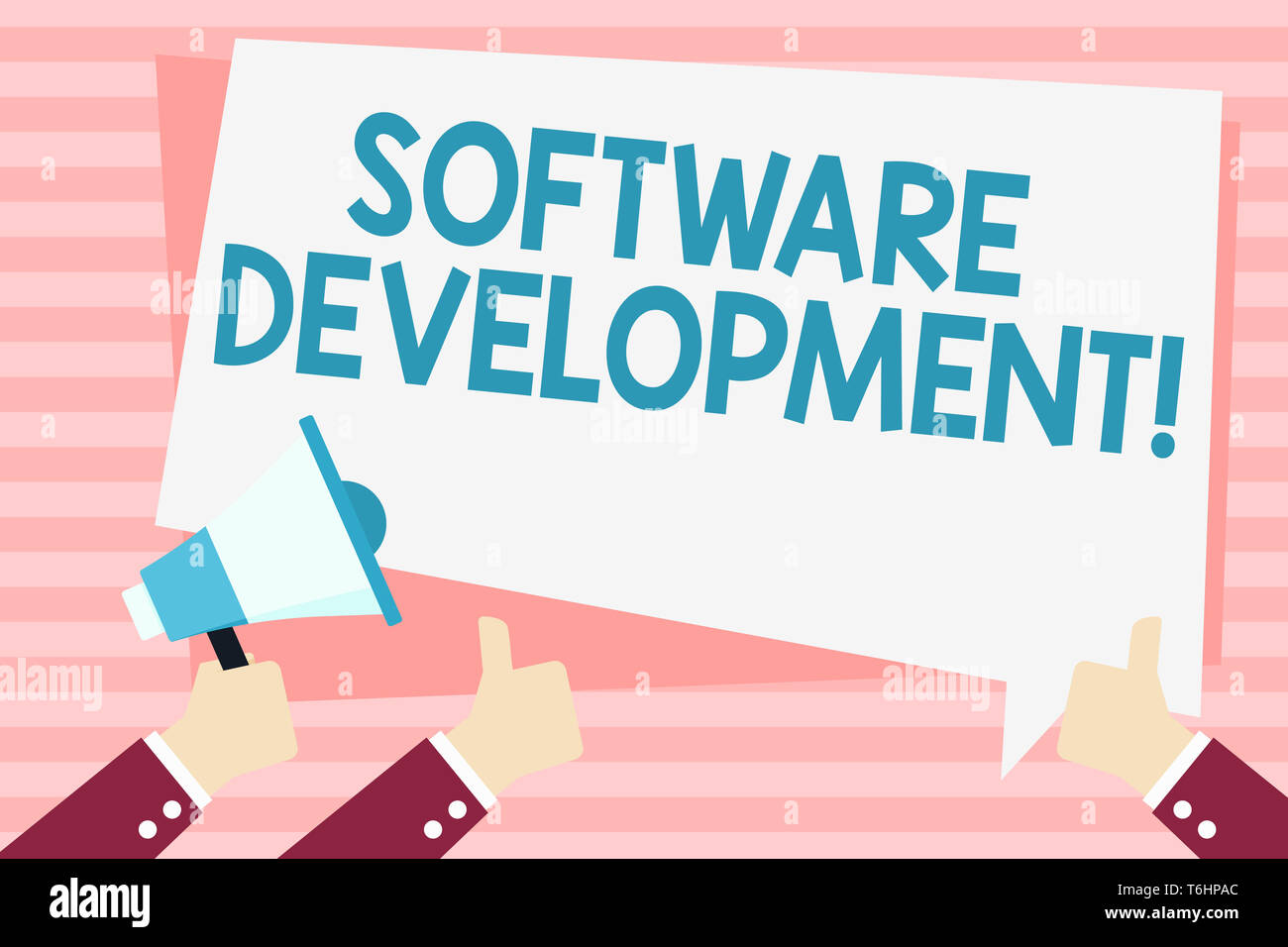 Handwriting Text Software Development Conceptual Photo Software Is Created Using A Specific