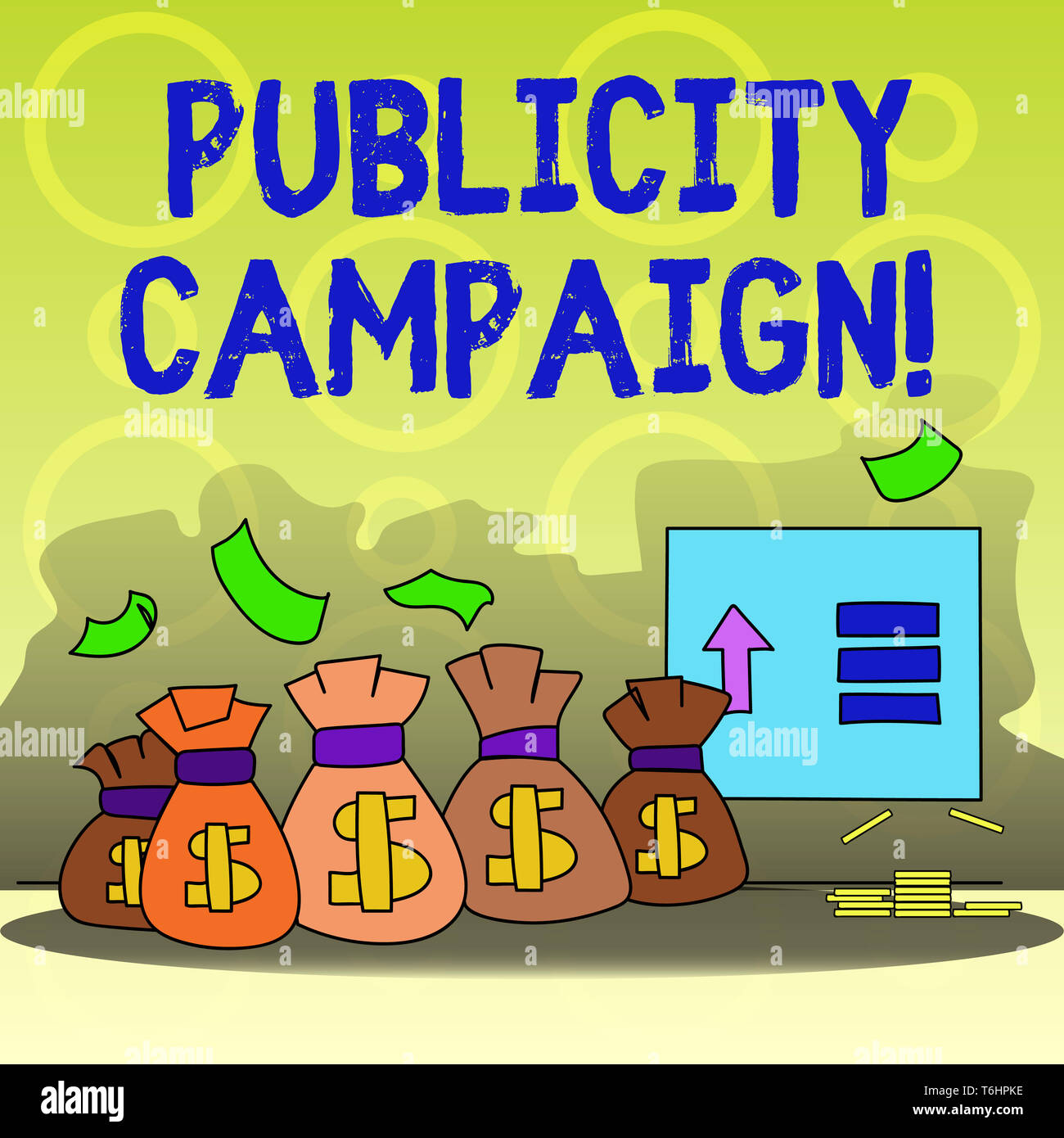 Writing note showing Publicity Campaign. Business concept for an effort ...