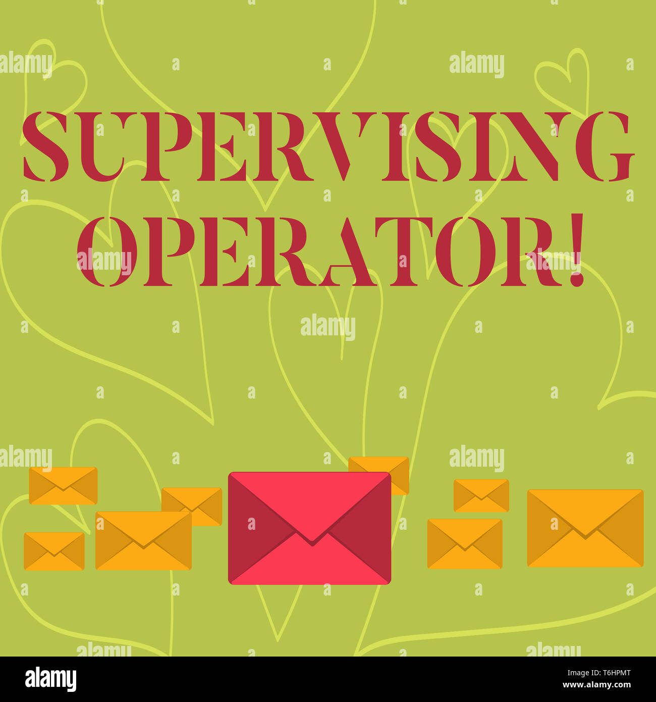 Handwriting text writing Supervising Operator. Conceptual photo ...