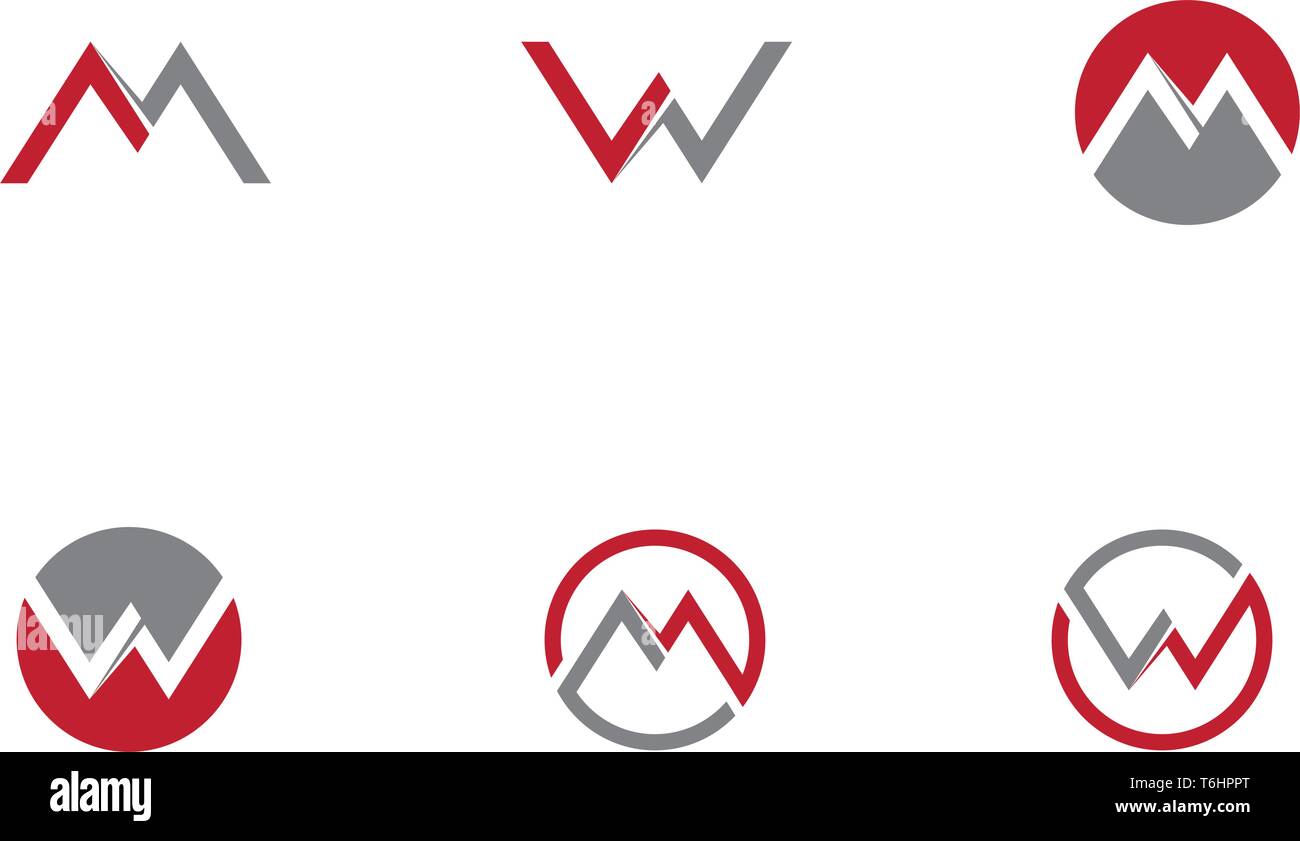 W logo and symbol vector business Stock Vector Image & Art - Alamy