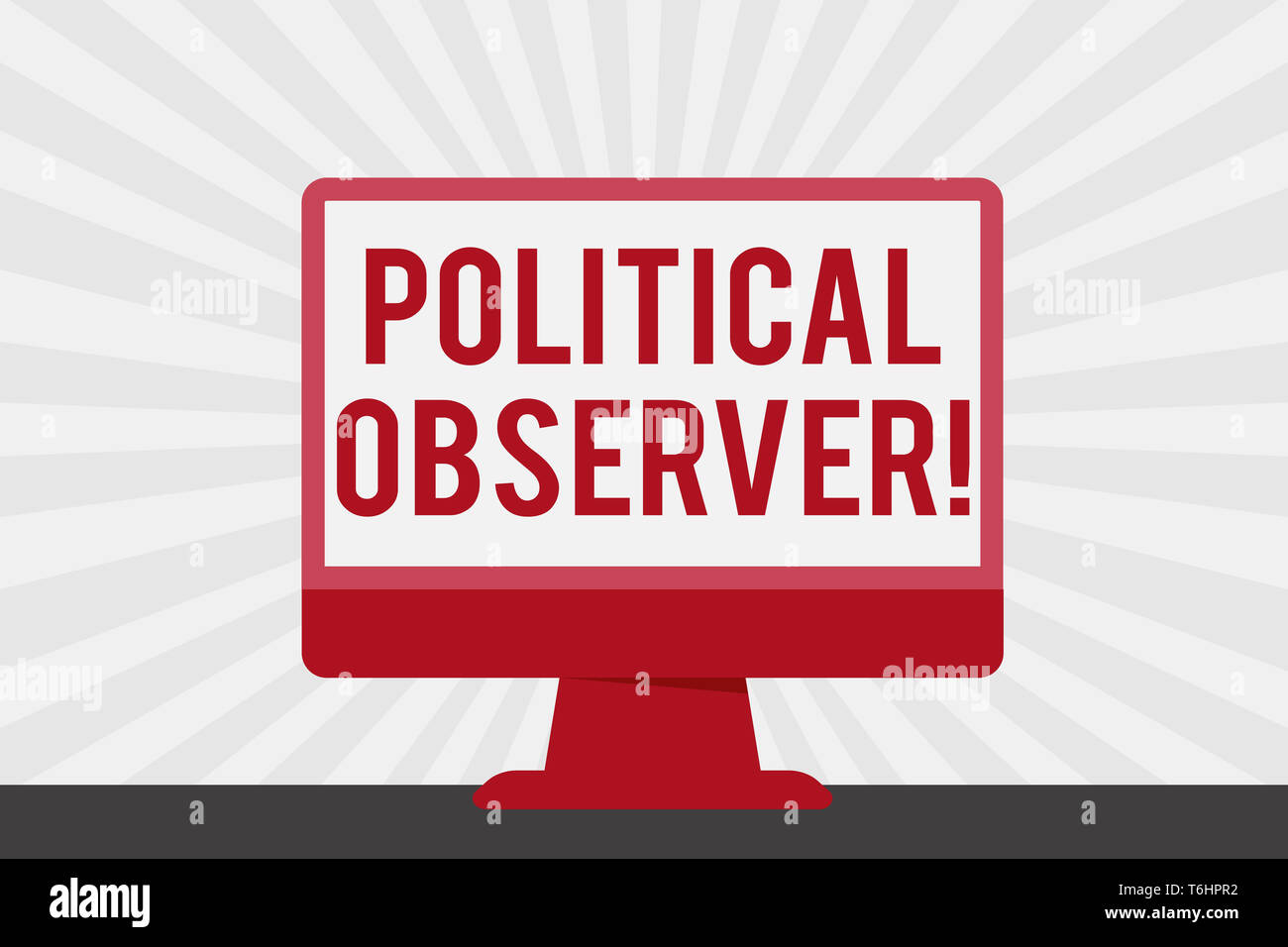 Handwriting text Political Observer. Conceptual photo communications ...