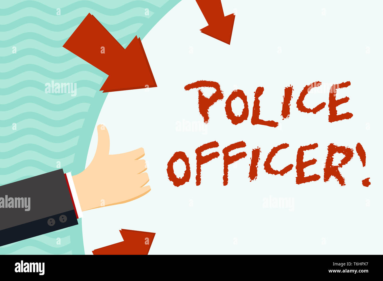 Handwriting text writing Police Officer. Conceptual photo a ...