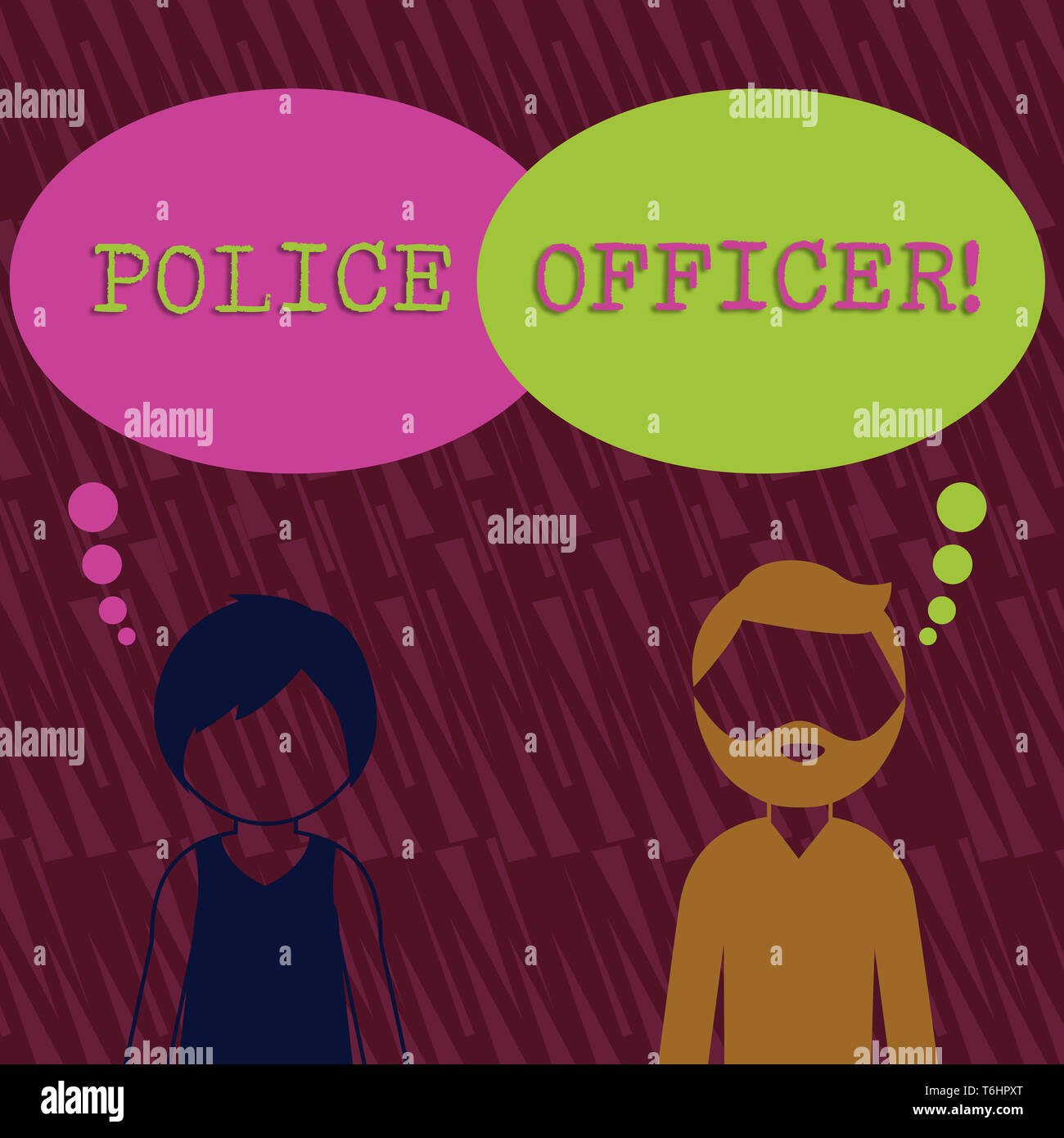 Text sign showing Police Officer. Business photo text a demonstrating ...