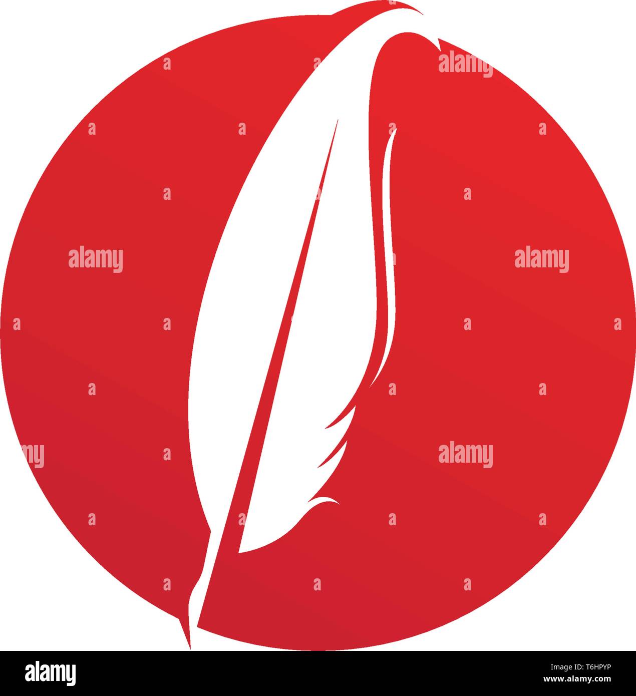 Feather pen write sign logo template app icons Stock Vector Image & Art ...