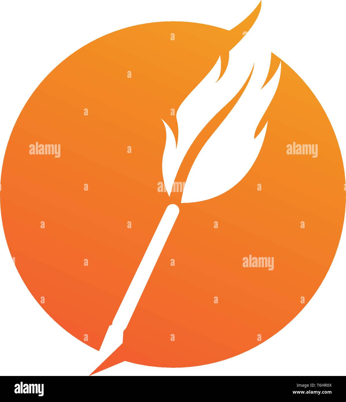 Feather pen write sign logo template app icons Stock Vector Image & Art ...