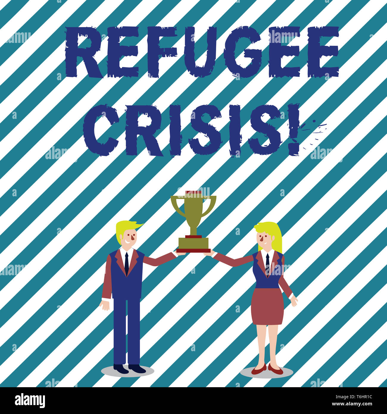 Handwriting text writing Refugee Crisis. Conceptual photo refer to ...