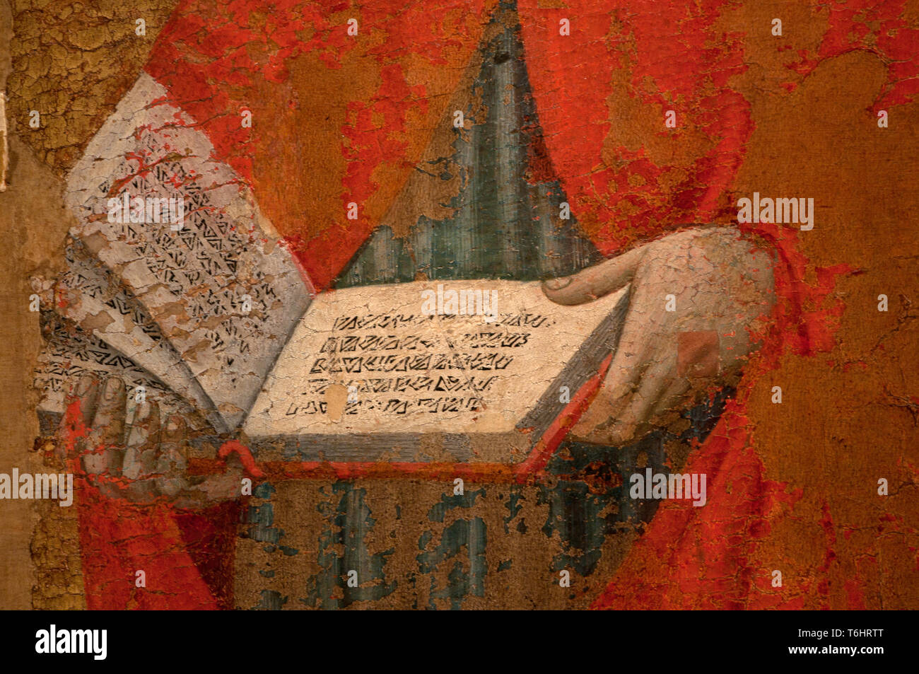 Detail of a fresco at Grosseto Archeological Museum (Italy Stock Photo ...