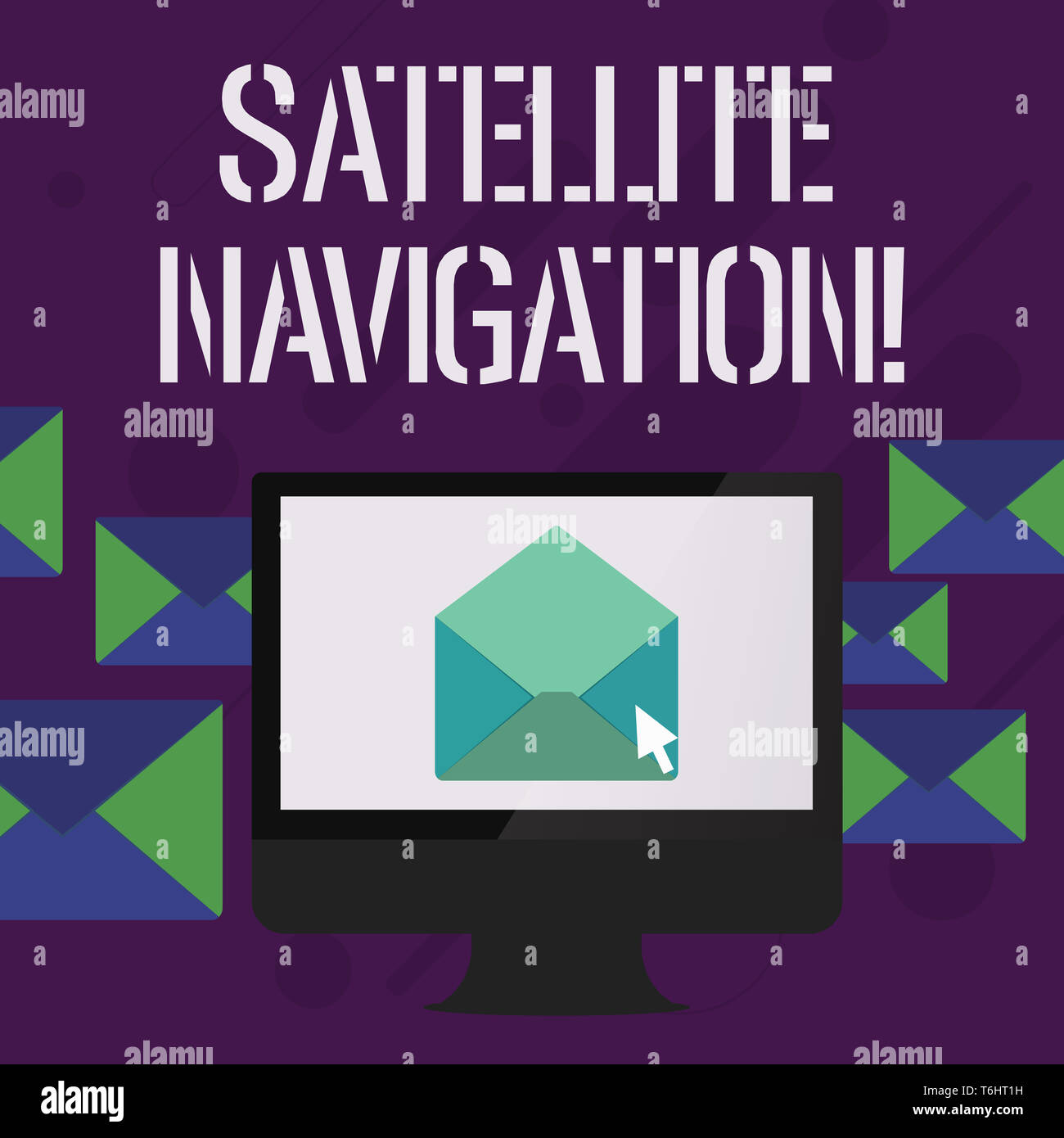 Writing note showing Satellite Navigation. Business concept for system ...